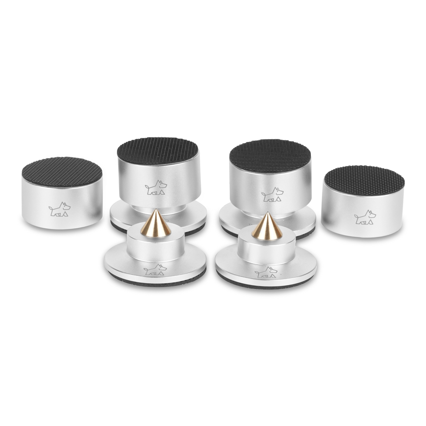 DS-45MMSPKS SILVER SPIKES 45mm * 32MM (4 PCS)